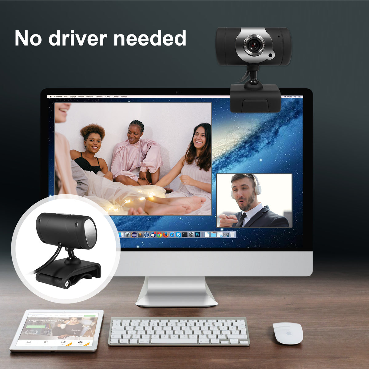 USB Webcam HD 480P with Mic – EC2WORLD